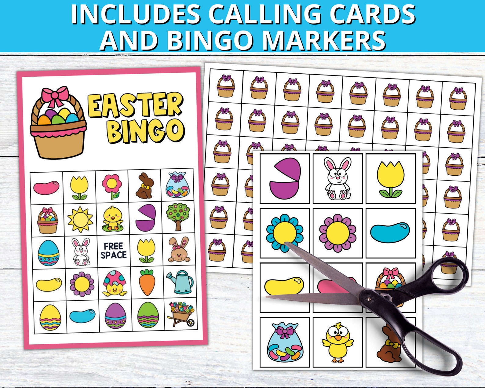 Easter Bingo Game, Easter Classroom Bingo, Easter Activity for Kids - Etsy