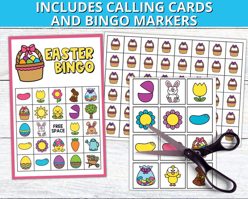 Easter Bingo Game, Easter Classroom Bingo, Easter Activity for Kids - Etsy