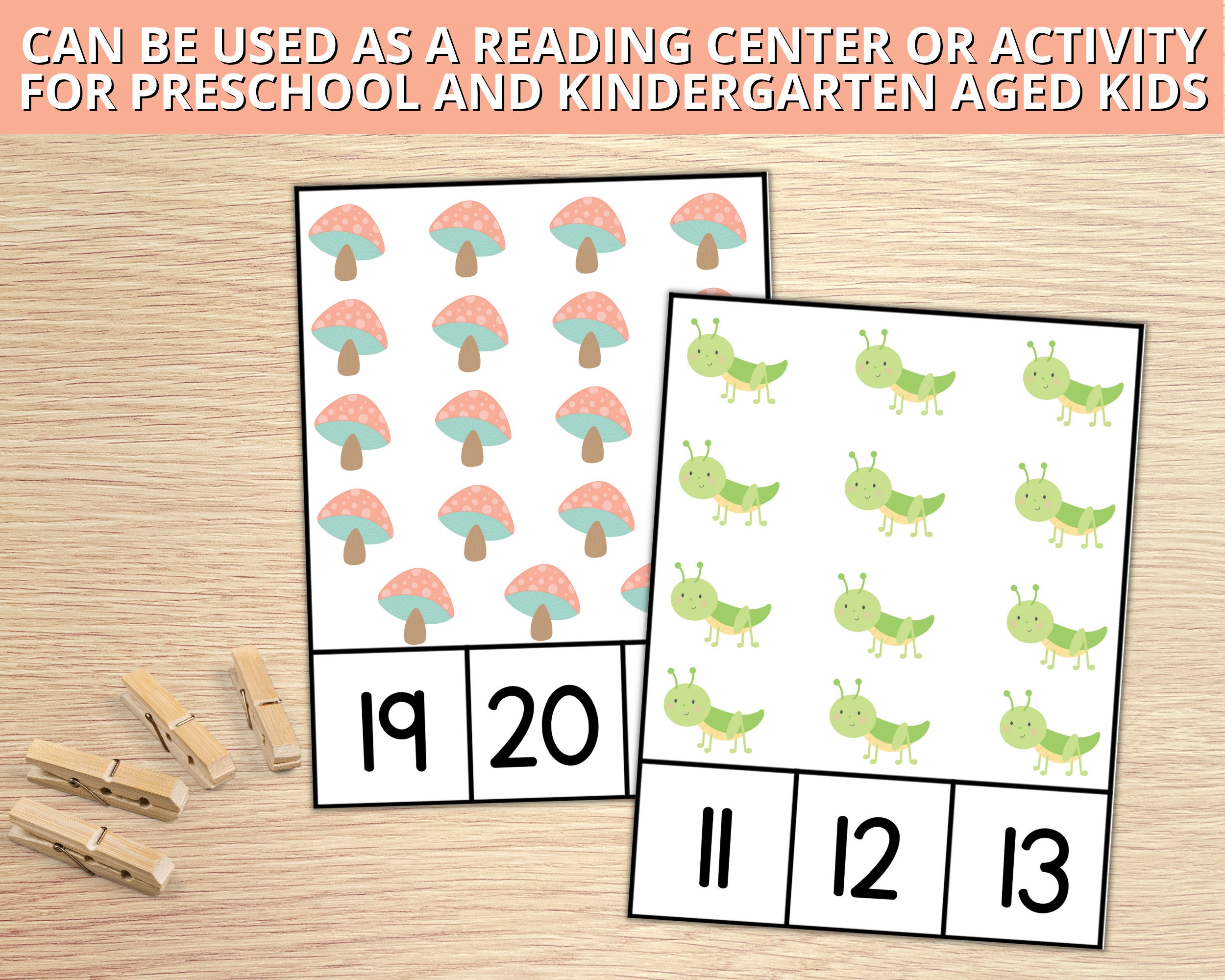 Spring Syllable Clip Cards, Printable Syllable Activity - Etsy