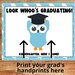 Preschool Graduation Keepsake Handprint Art Look Whoo's - Etsy