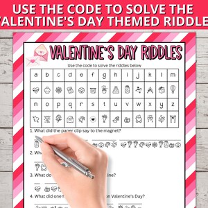 Valentine's Day Riddles Activity for Kids, Printable Valentine Party ...