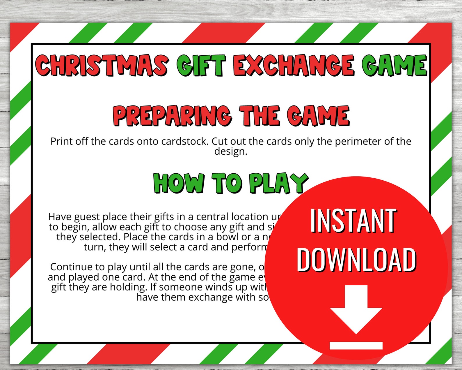 Christmas Gift Exchange Game Yankee Swap White Elephant Gift - Etsy