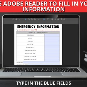 Child Care Emergency Contact Information Sheet, Incase of Emergency ...