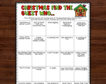 Editable Jingle and Mingle Bingo, Fun Icebreaker Game for a Holiday ...