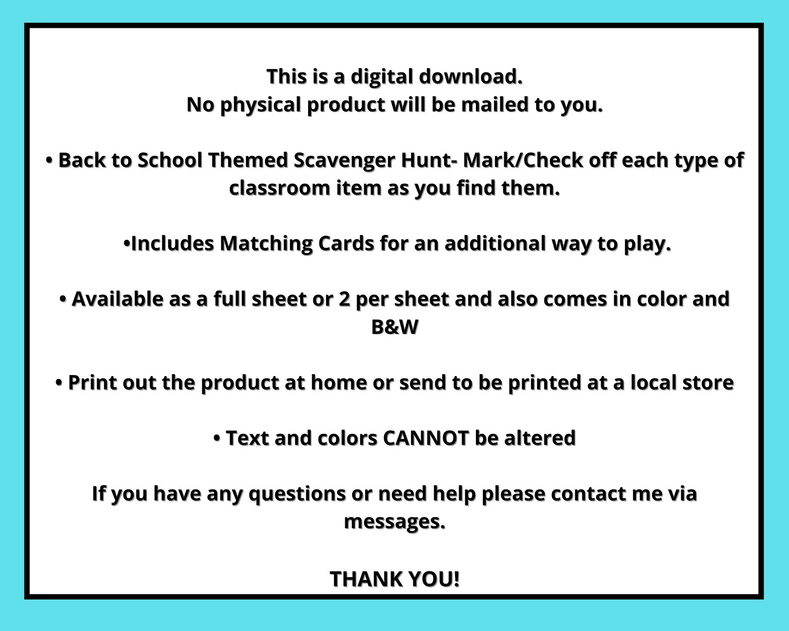 Back to School Scavenger Hunt, Classroom Scavenger Hunt Printable for ...