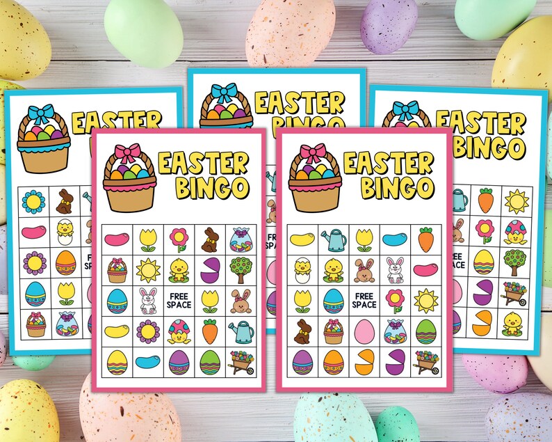Easter Bingo Game, Easter Classroom Bingo, Easter Activity for Kids - Etsy