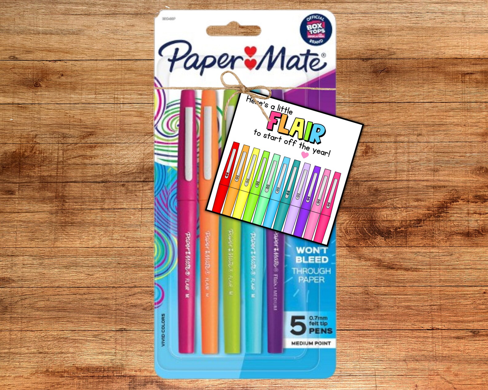 Back to School Teacher Gift Tag Flair Pen Gift Tag First Day - Etsy