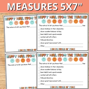 Happy Mail Teacher Communication Notes Teacher Mail Cards - Etsy