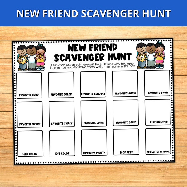 Find Someone Who Game - Etsy