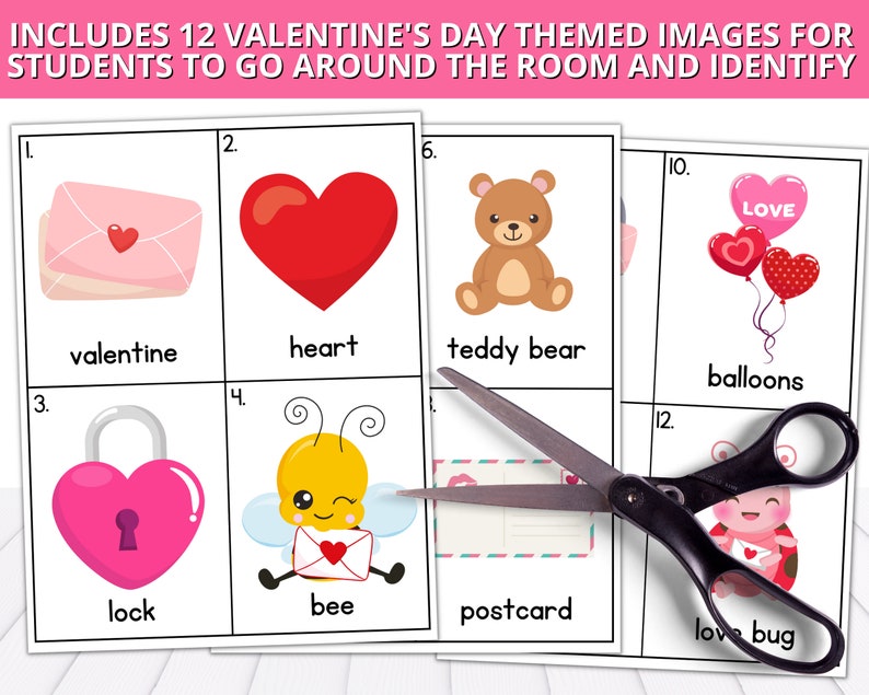 Valentine's Day Write the Room Activity, Valentine's Day Writing ...