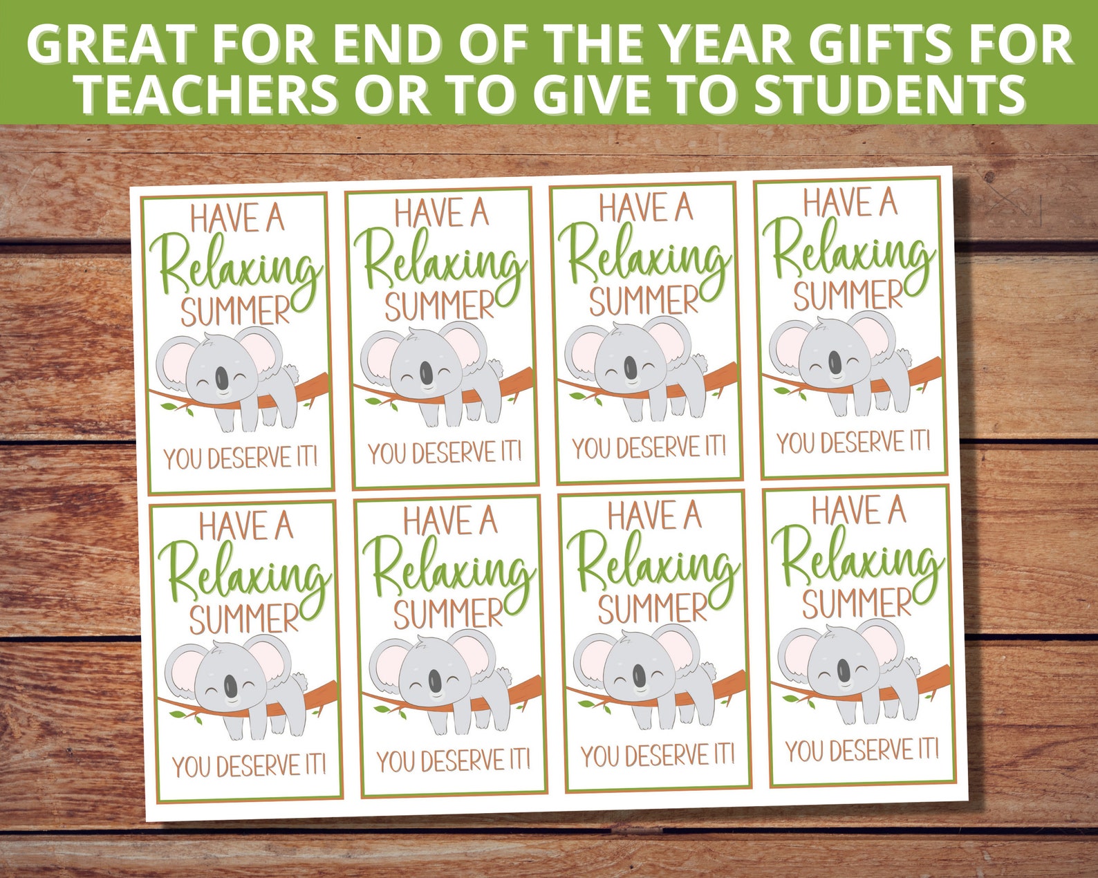 End of the Year Gift Tags for Students and Teachers End of - Etsy