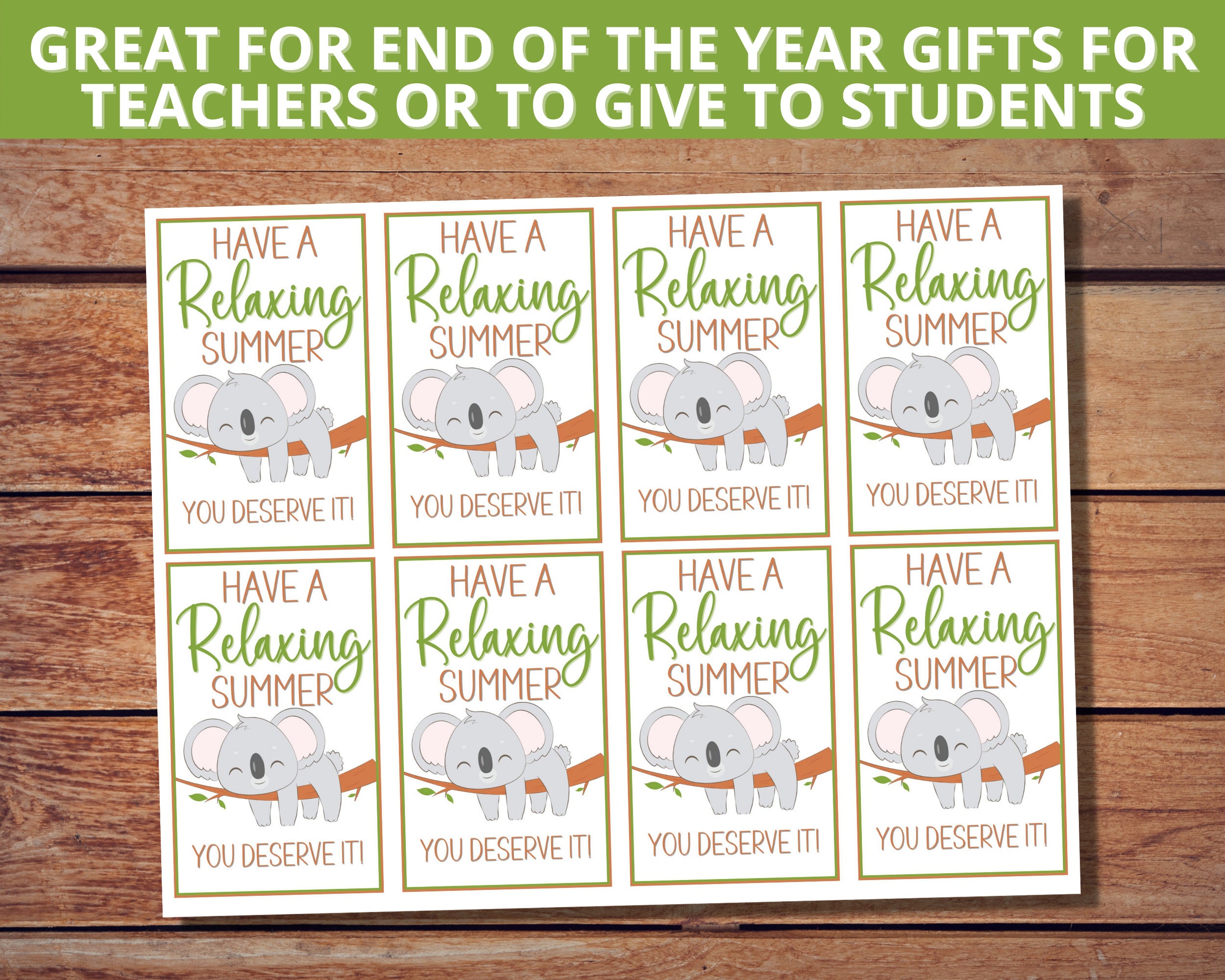 End of the Year Gift Tags for Students and Teachers End of - Etsy