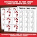 Printable Candy Cane Hunt Game, Candy Cane Scavenger Hunt, Holiday Game ...