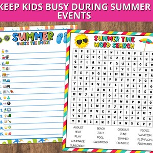 Summer Activities for Kids, Printable Summer Activities, Summer ...