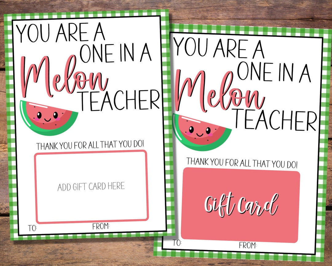 Teacher Appreciation Gift Card Holder Printable, Daycare Teacher Gift ...