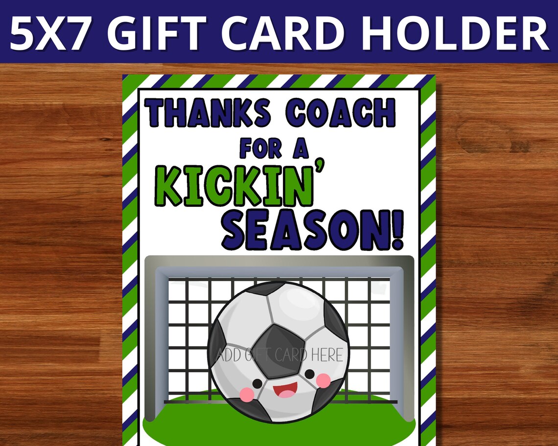 Soccer Coach Gift, Coach Thank You Gift, Soccer Coach End of Season ...