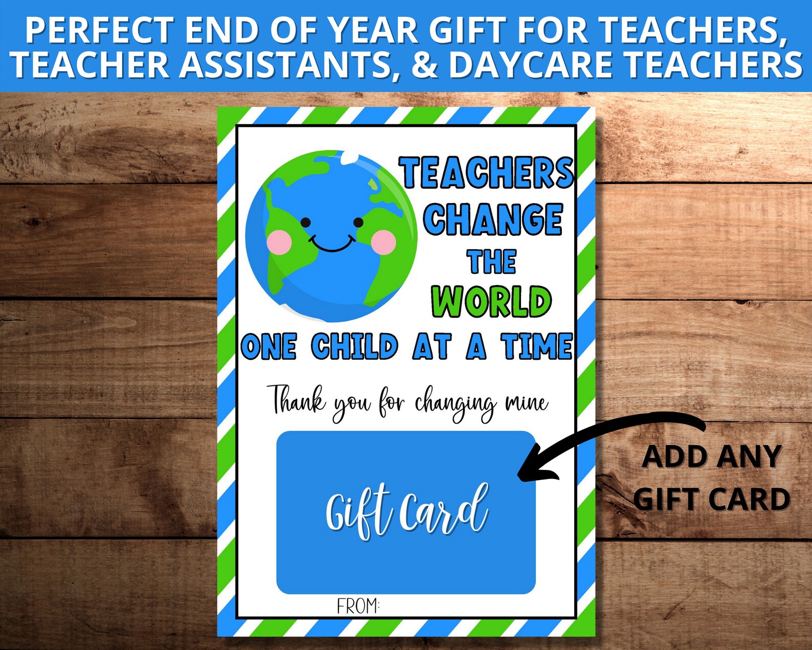 End of the School Year Gift Card Holder Printable, Last Day of School ...