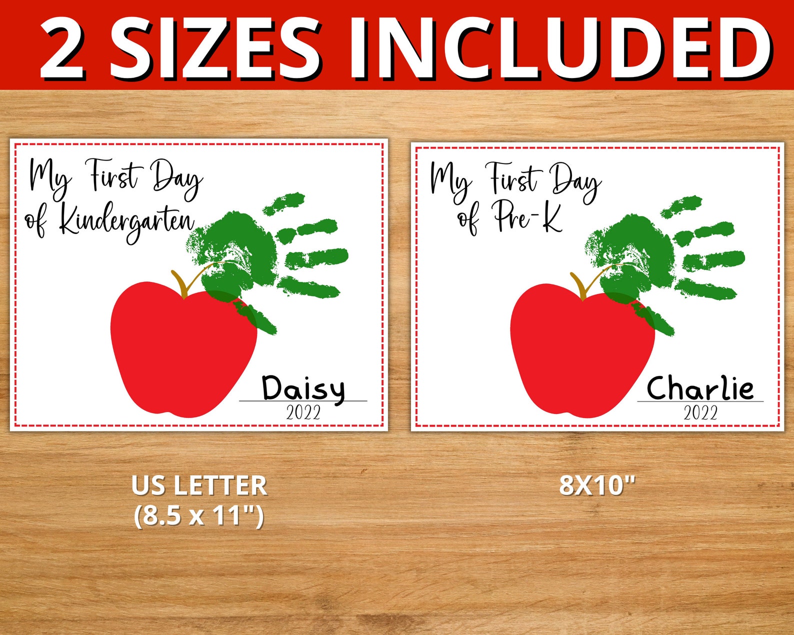 First Day of School Handprint Art First Day Handprint - Etsy