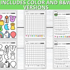 St. Patrick's Day Cereal Marshmallow Math Graphing Activity ...