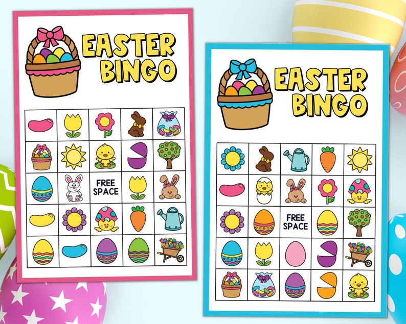 Easter Bingo Game, Easter Classroom Bingo, Easter Activity for Kids - Etsy