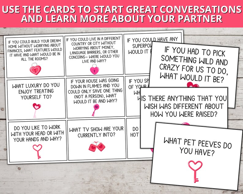 125 Conversation Cards for Couples, Relationship Questions, Couple ...