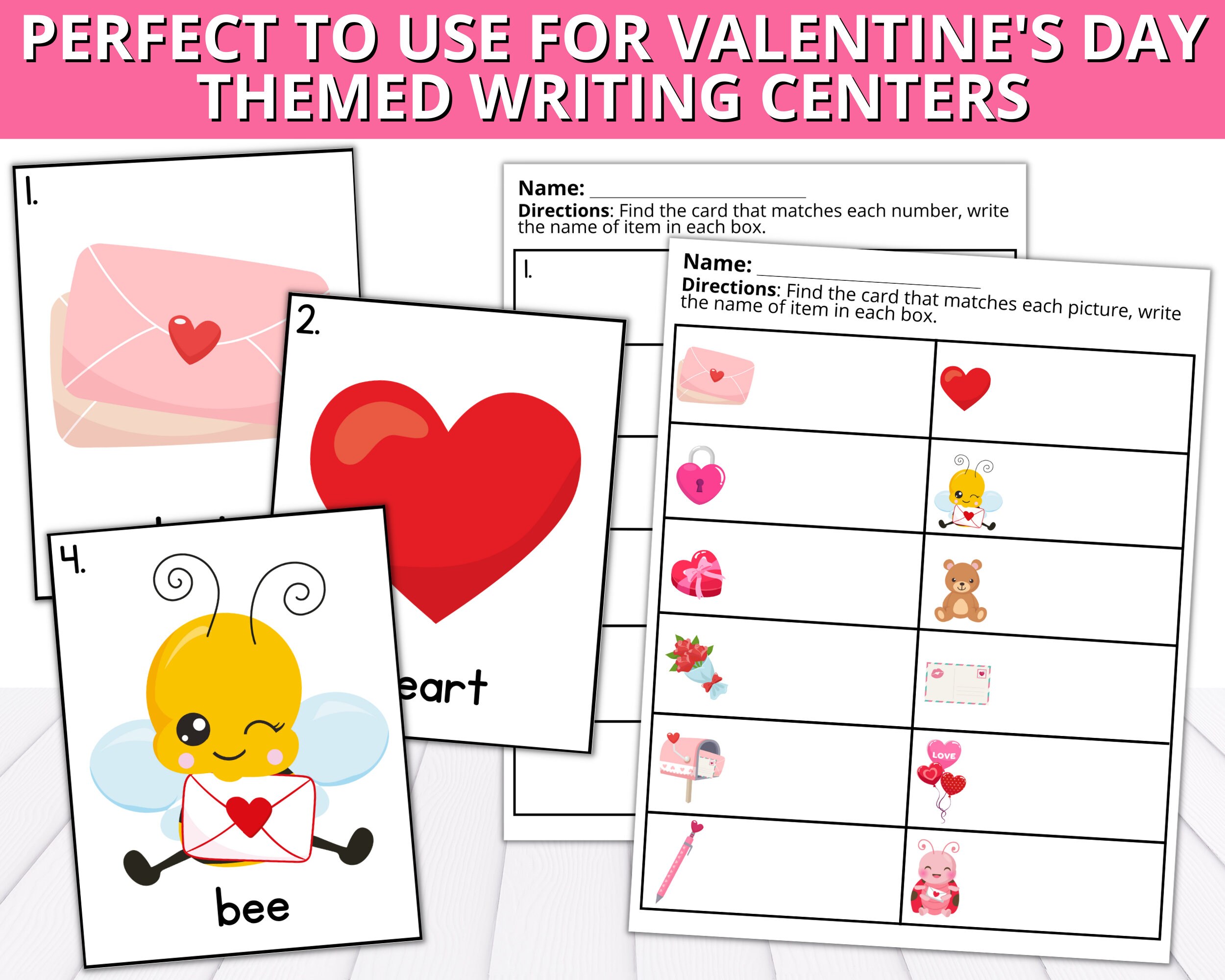 Valentine's Day Write the Room Activity, Valentine's Day Writing ...
