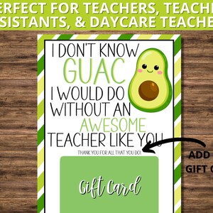 Teacher Appreciation Gift Card Holder, Teacher Appreciation Week ...