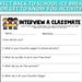 Back to School Interview a Classmate Activity, First Day of School Get ...
