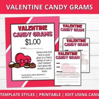 Valentines Day Fundraiser Flyer Forms Tag Template PTA PTO Fundraising ...