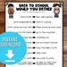 Would You Rather Back to School Activity, First Day of School Game ...