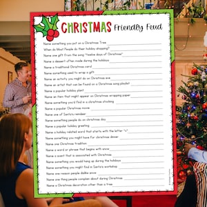 Christmas Friendly Feud Game, Holiday Friendly Feud, Christmas Trivia ...