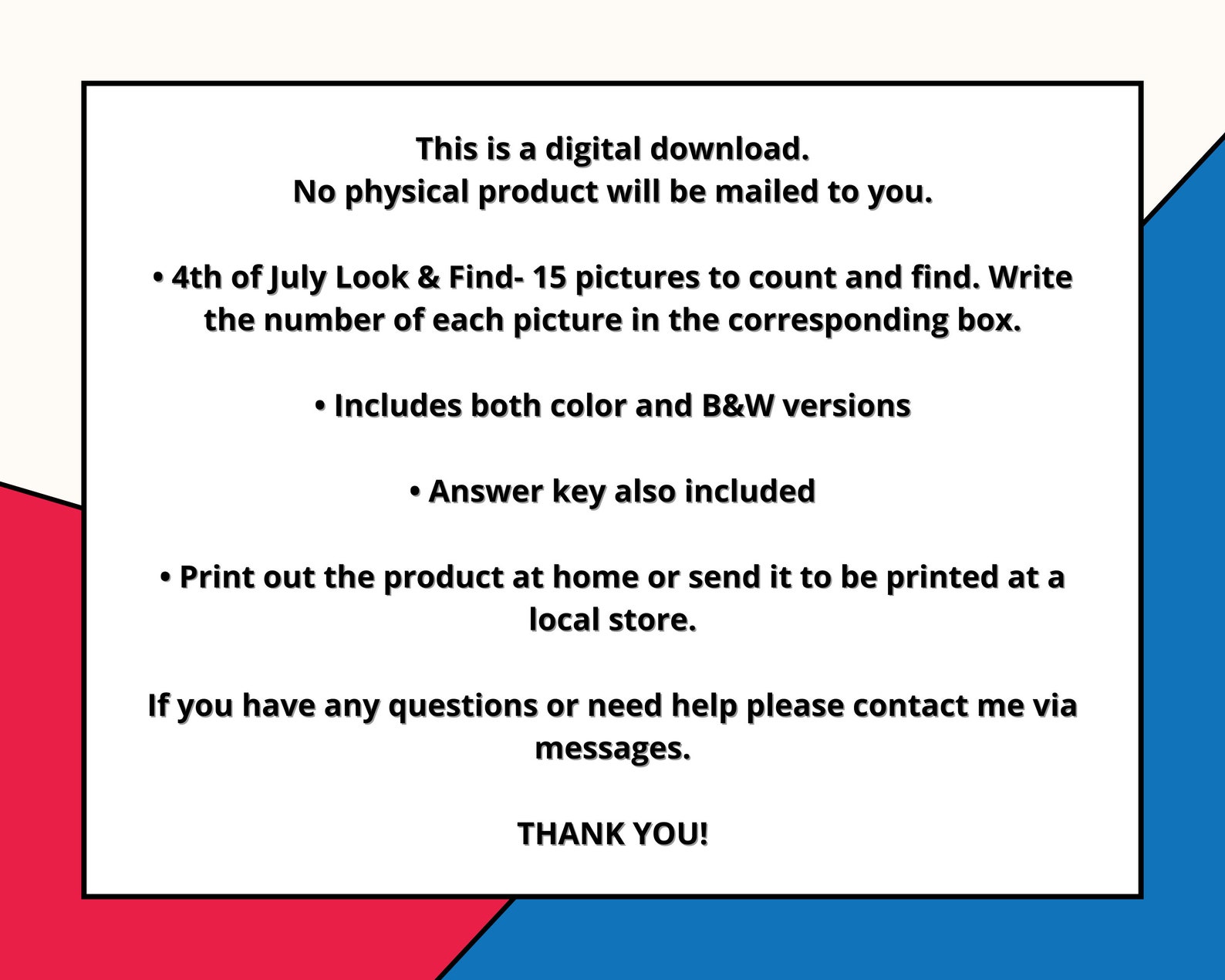4th of July I Spy Activity, 4th of July Printable Activity for Kids ...