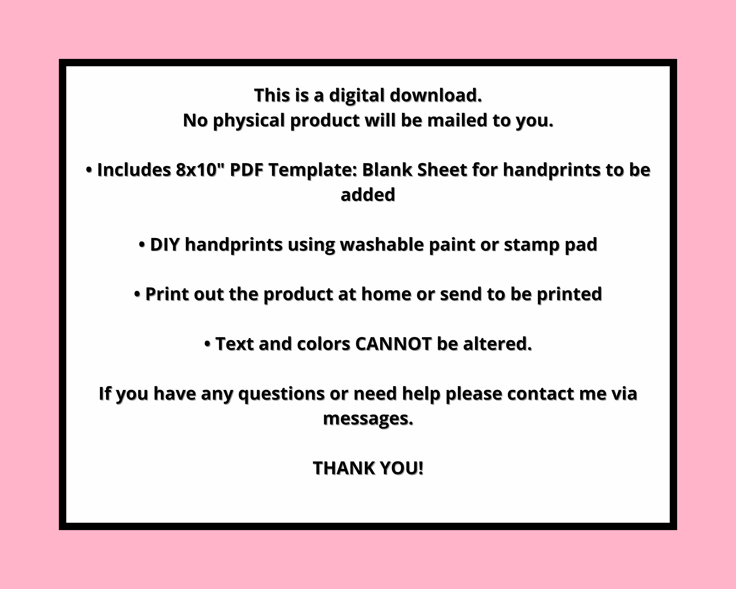 Father's Day Footprint Art Keepsake Gift for Dad From - Etsy