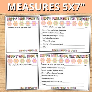 Happy Mail Teacher Communication Notes, Teacher Mail Cards, Note From ...