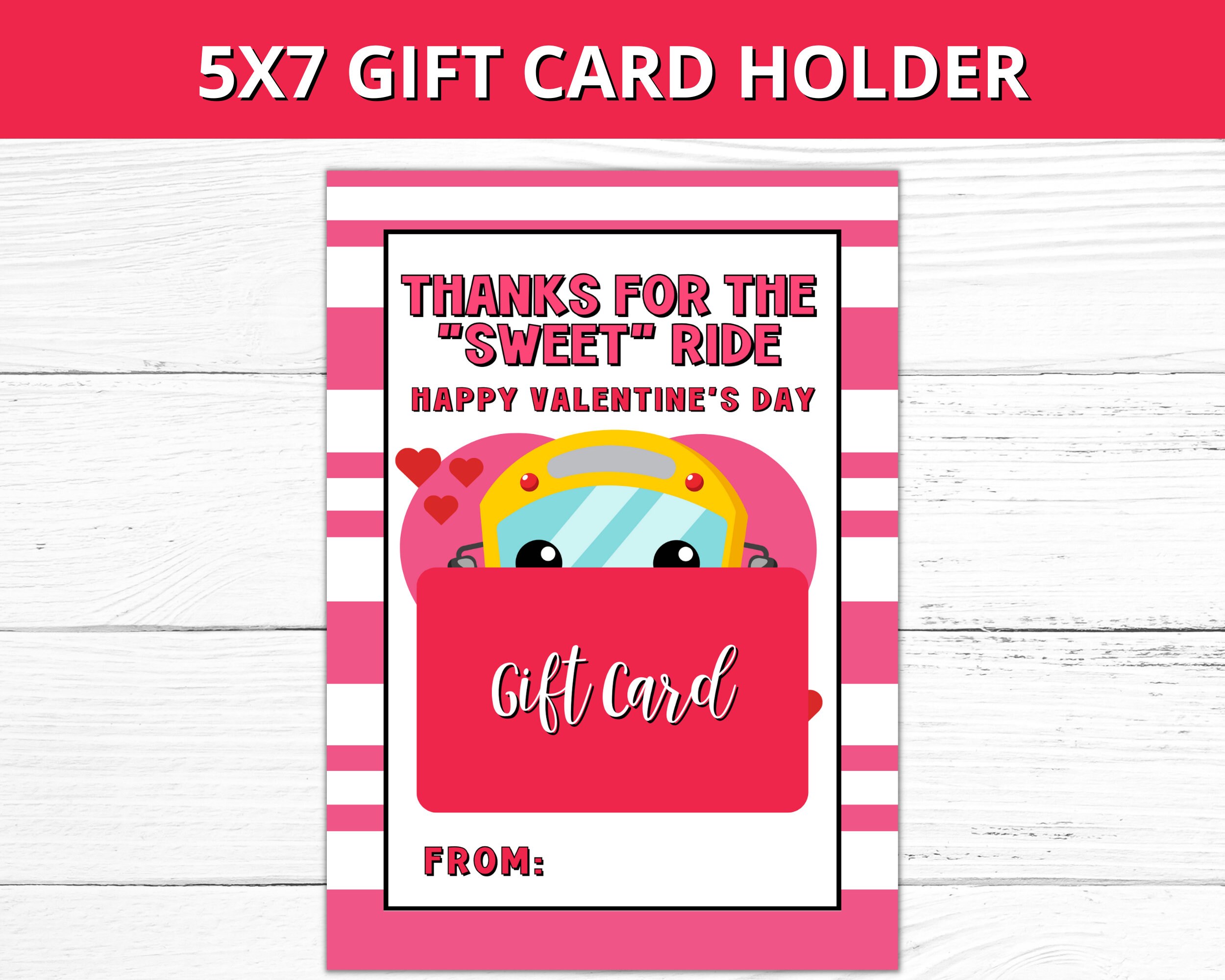 Valentines Day Card for Bus Driver, Bus Driver Valentine's Day Gift ...