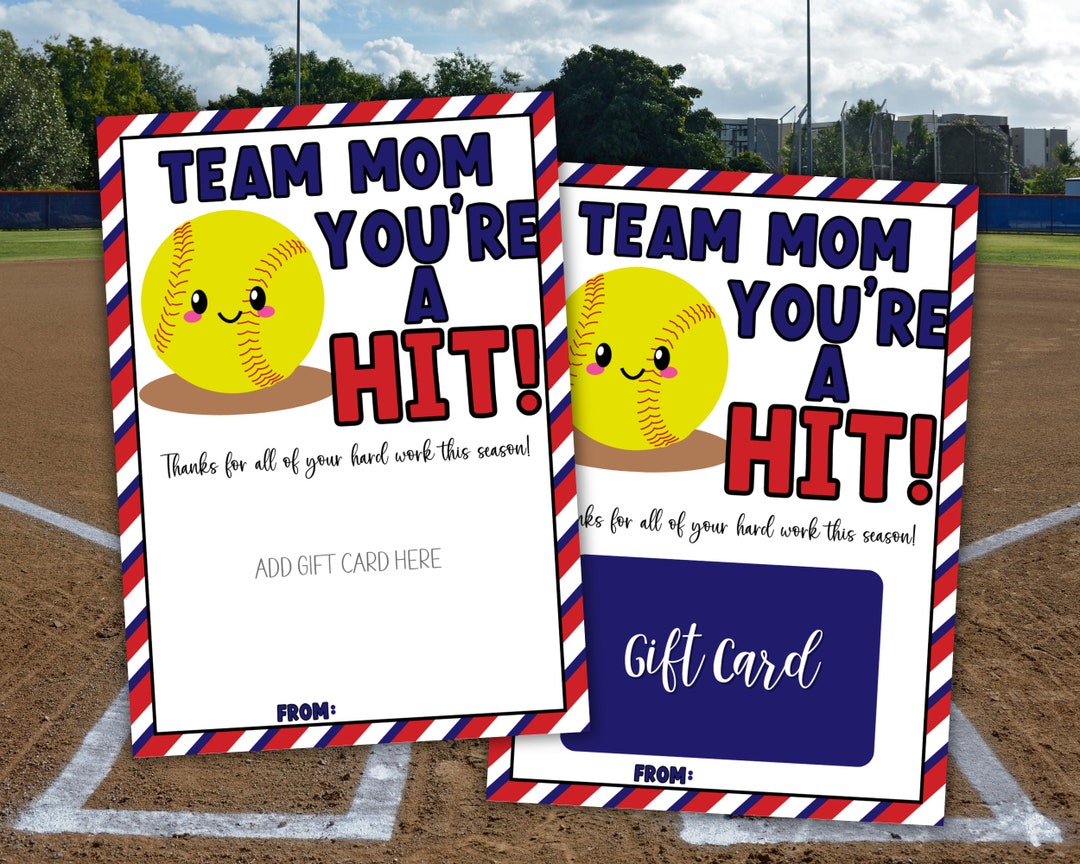 Softball Team Mom Gift, Team Mom Thank You Gift, Softball End of Season ...