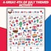 4th of July I Spy Activity, 4th of July Printable Activity for Kids ...