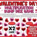 Valentine's Day Multiplication Bump Game, Valentine Classroom Activity ...