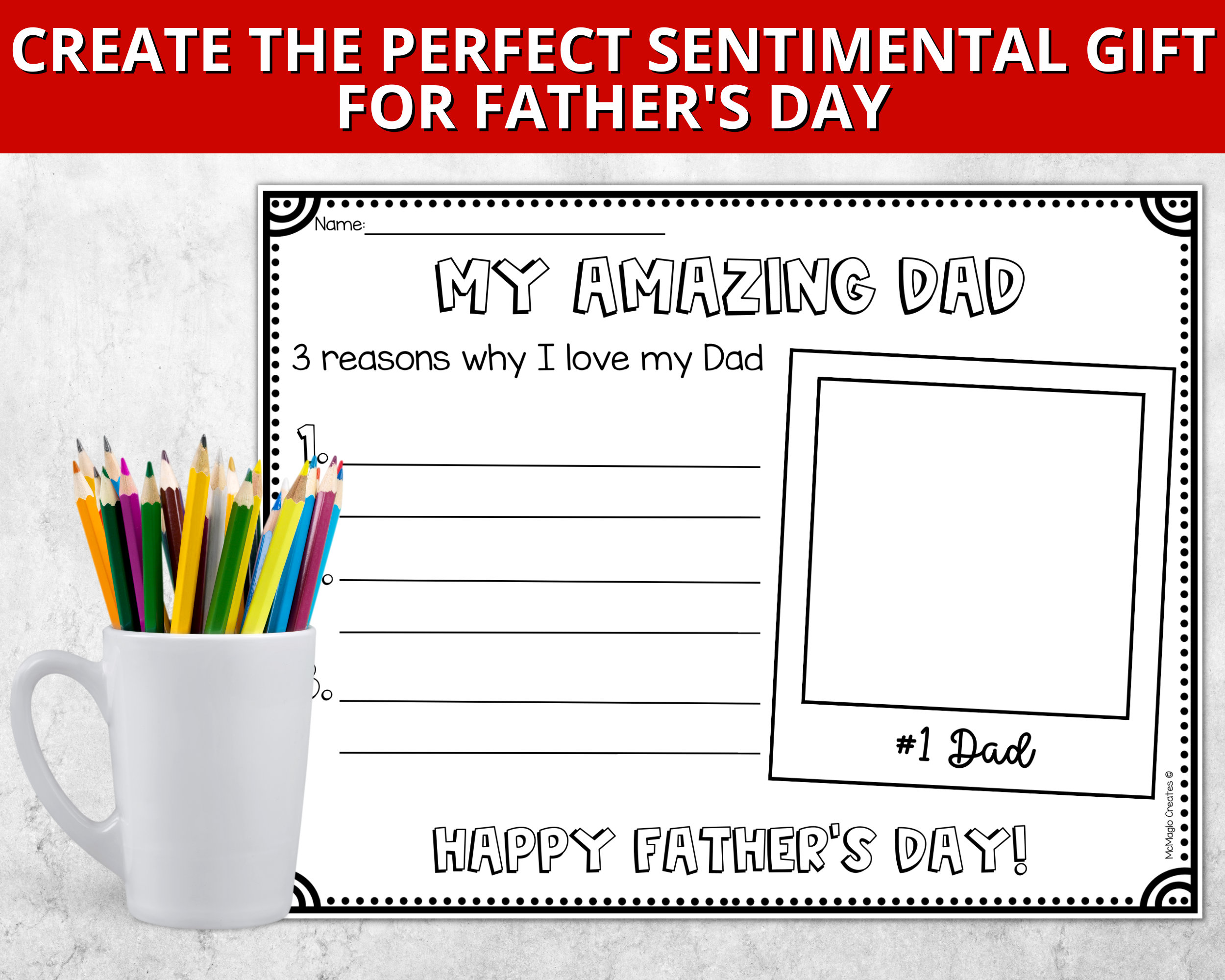 Father's Day Writing Activity Father's Day - Etsy