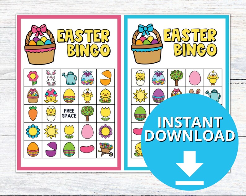 Easter Bingo Game, Easter Classroom Bingo, Easter Activity for Kids - Etsy
