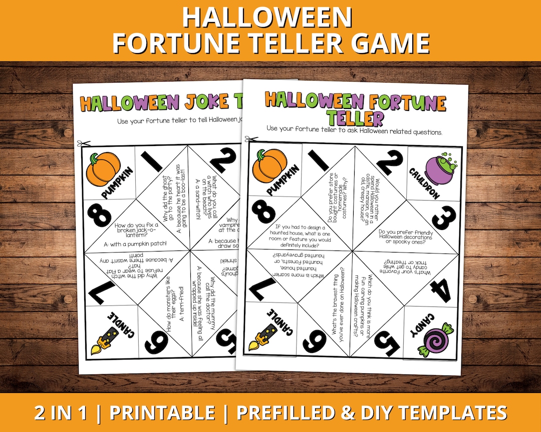 Halloween Fortune Teller Game, Halloween Jokes for Kids, Halloween ...
