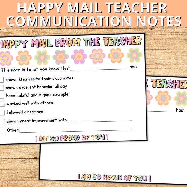 Teacher Mail Note Cards - Etsy UK