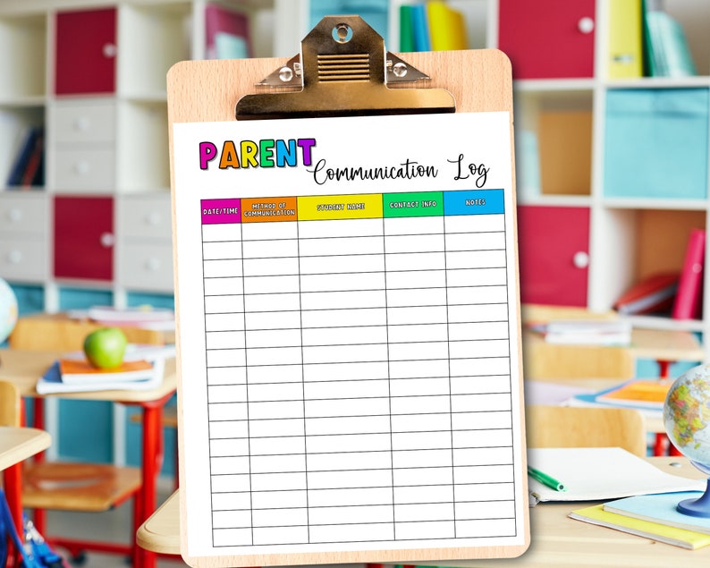 Parent Communication Log Teacher Communication Record - Etsy