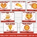 Pizza Valentine Cards, Valentine Classroom Exchange Cards, Valentine's ...