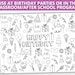 Birthday Doodles Coloring Page, Happy Birthday Coloring Sheet ...