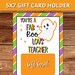 Halloween Teacher Gift Card Holder Halloween Gift Card - Etsy