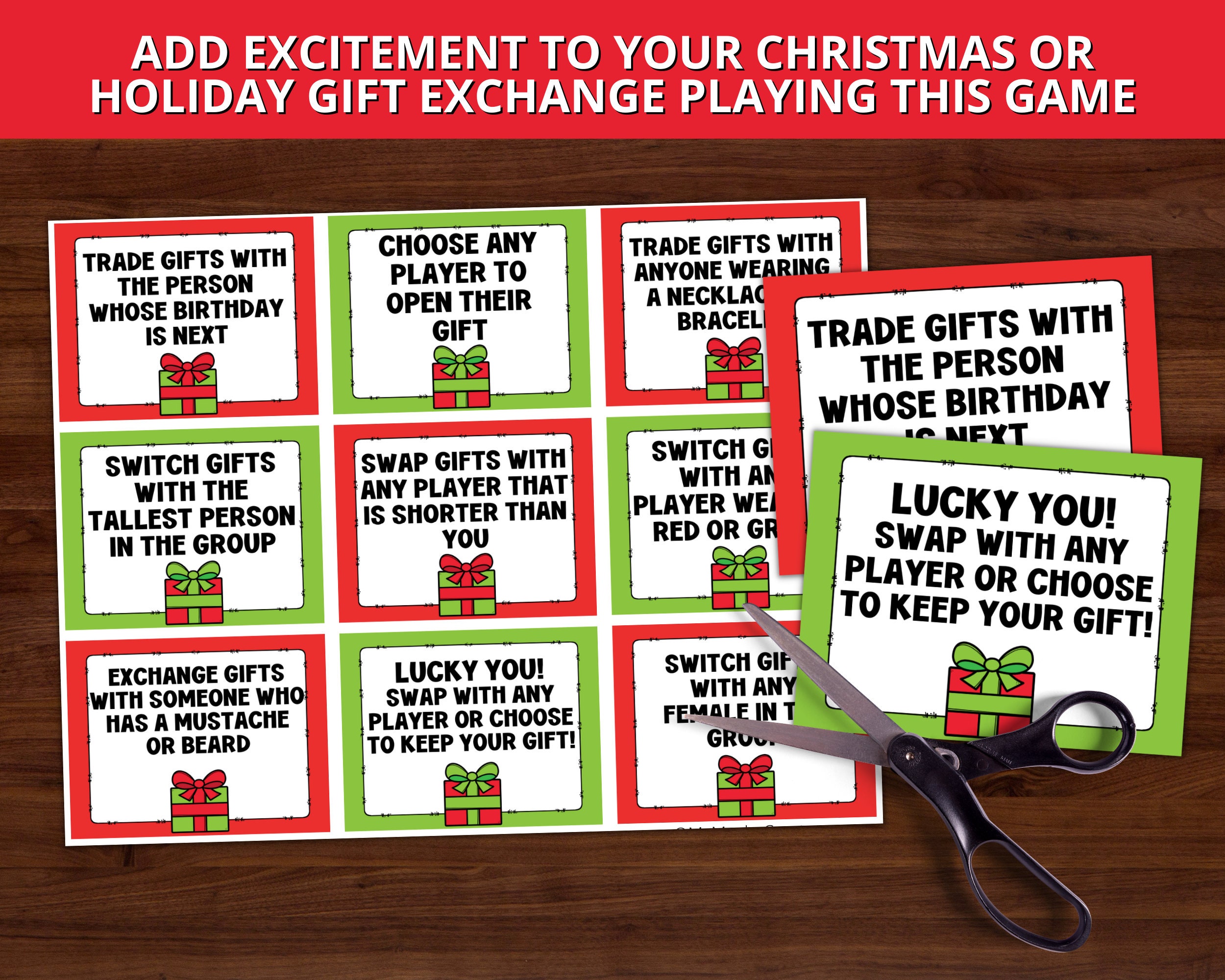 Christmas Gift Exchange Game Yankee Swap White Elephant Gift - Etsy