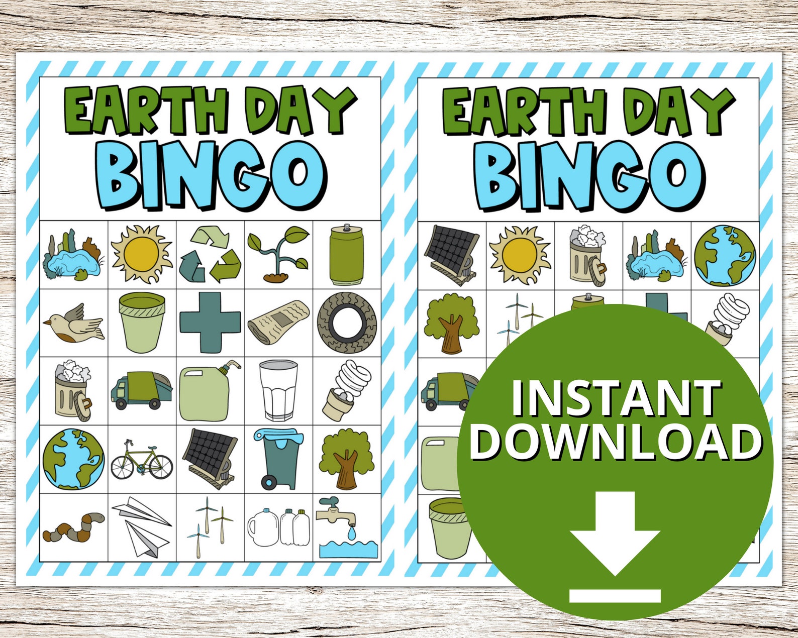 Earth Day Bingo, Earth Day Printable Activity for Kids - Etsy