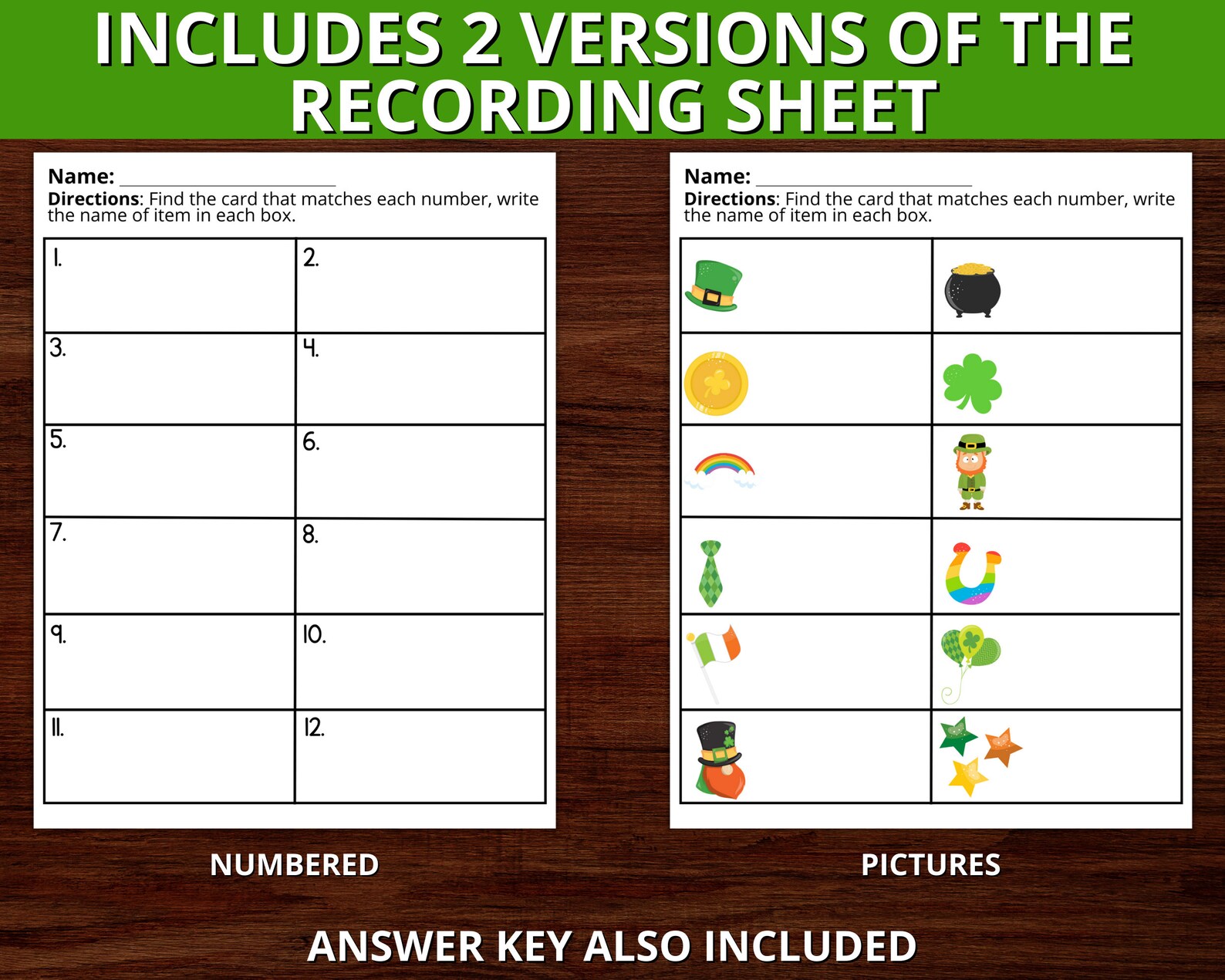 St. Patrick's Day Themed Write the Room Activity, St. Patrick's Day ...