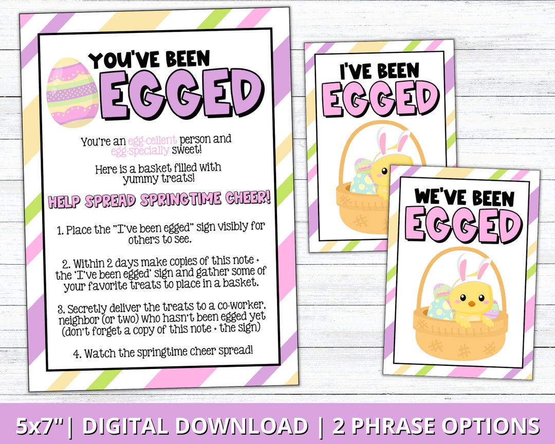 You've Been Egged Game, I've Been Egged Easter Game, Neighborhood ...